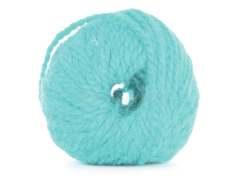 Rollo De Las Lanas, Madeja Enredada Aislada En El Fondo Blanco Foto de ...