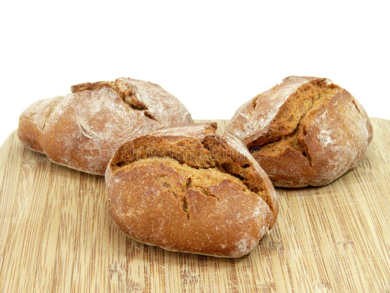 Rollo de pan integral, imagen de archivo. Imagen de libre - 35886681