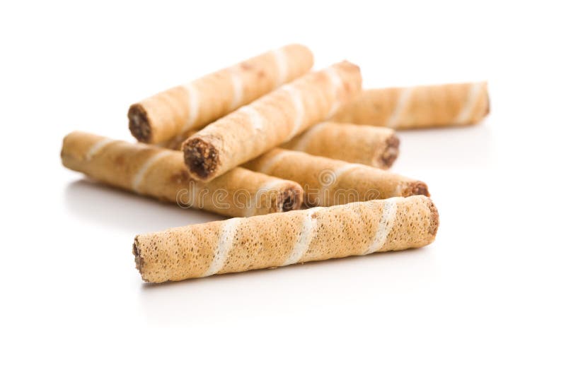 Rollos De La Galleta Del Chocolate Dulce Foto de archivo - Imagen de ...
