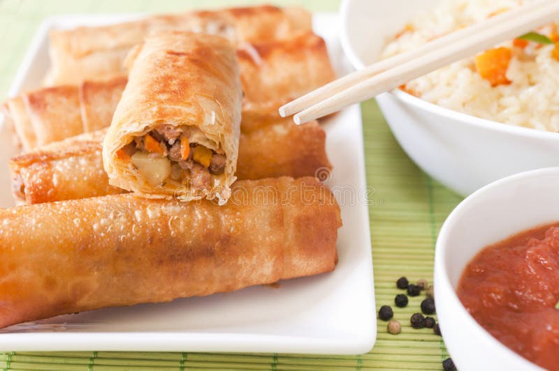 Rollos de los lomos foto de archivo. Imagen de bocado - 32643756