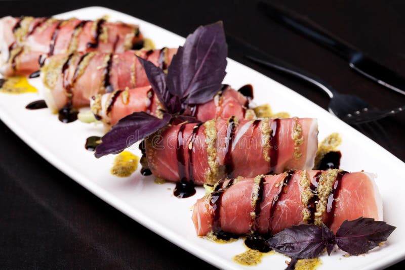 Prosciutto foto de archivo. Imagen de secado, apetitoso - 31371828