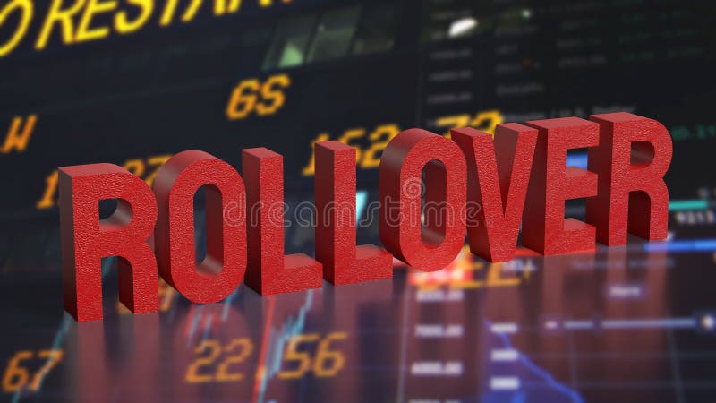 The Rollover Text on Business Background 3d Rendering Stock ...