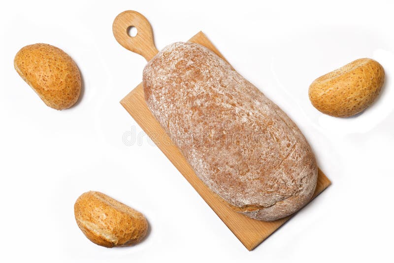 Rolls and bread stock photo. Image of wall, cutting - 109199942