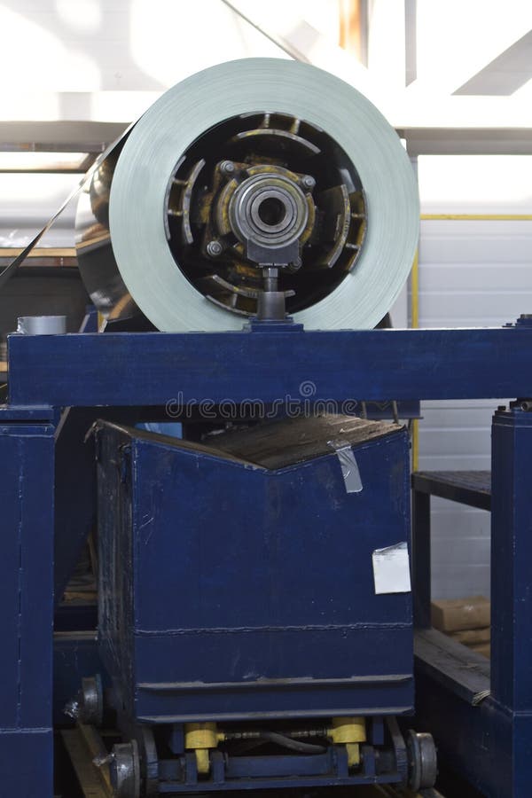 Rolls of Cold-rolled Galvanized Steel with Polymer Coating Stock Image ...