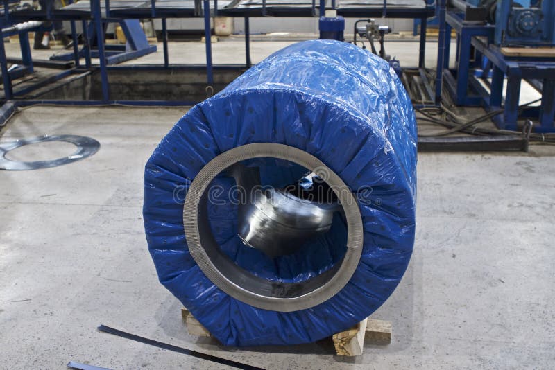 Rolls of Cold-rolled Galvanized Steel with Polymer Coating Stock Image ...