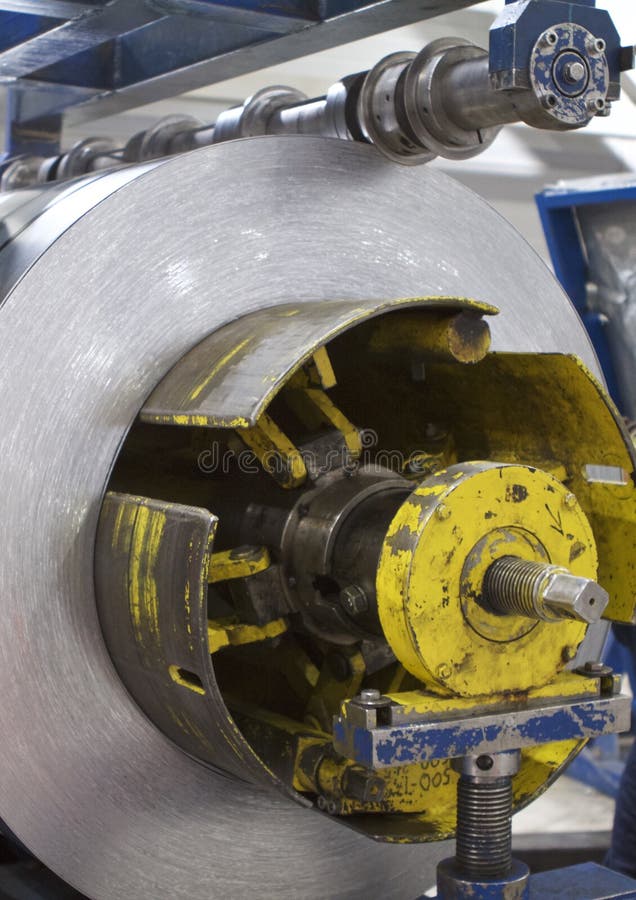 Rolls of Cold-rolled Galvanized Steel with Polymer Coating Stock Image ...