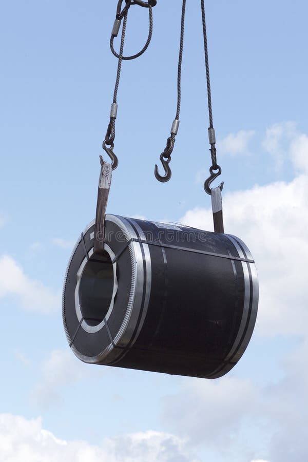 Rolls of Cold-rolled Galvanized Steel with Polymer Coating Stock Image ...