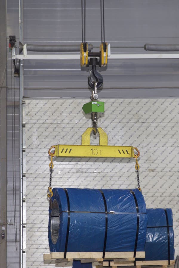 Rolls of Cold-rolled Galvanized Steel with Polymer Coating Stock Photo ...