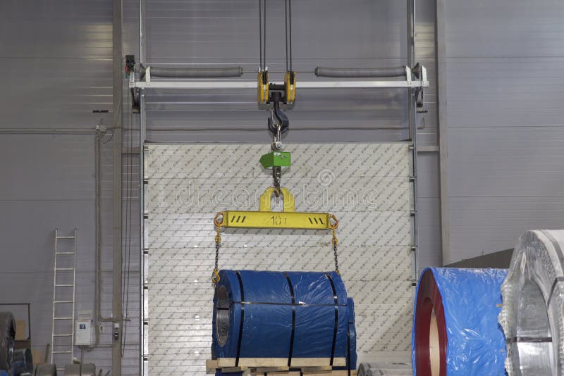 Rolls of Cold-rolled Galvanized Steel with Polymer Coating Stock Photo ...