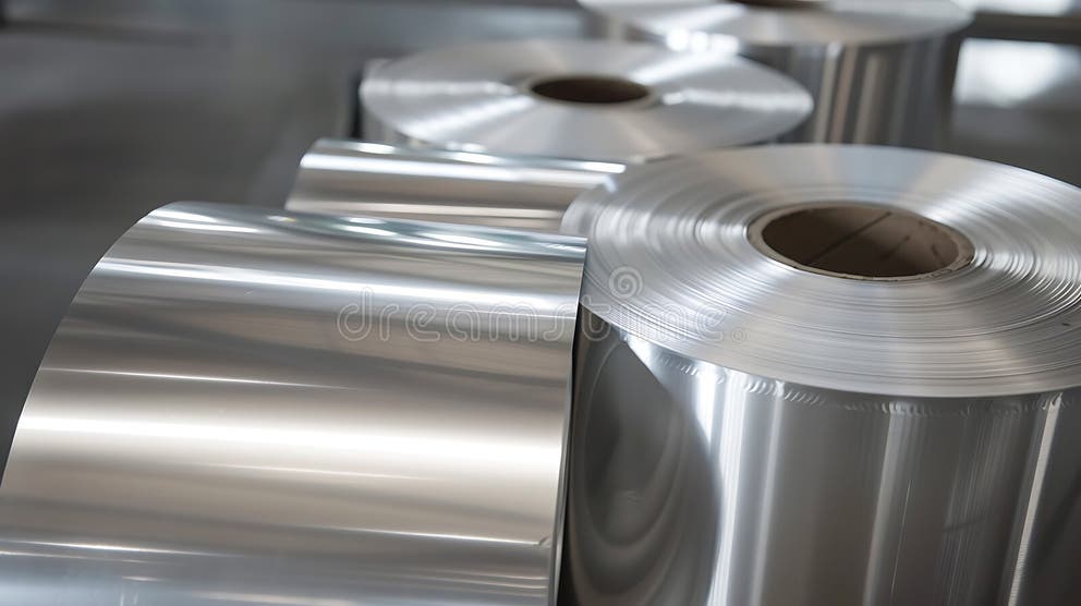 Rolls of Cold-rolled Galvanized Steel in Stock, Stock Illustration ...