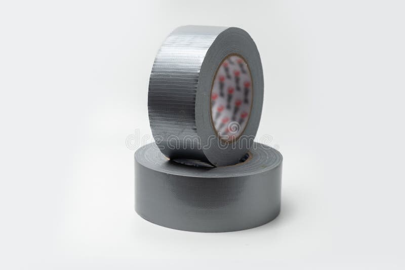 Rolls of Duct Tape Isolatad on a White Background. Stock Image - Image ...