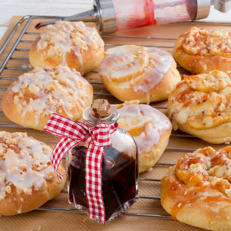 Rolls with jam stock image. Image of bakery, croissant - 37526329