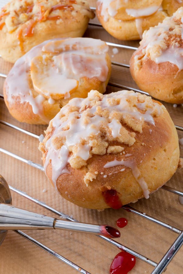 Rolls with jam stock photo. Image of diet, crust, freshness - 37037784