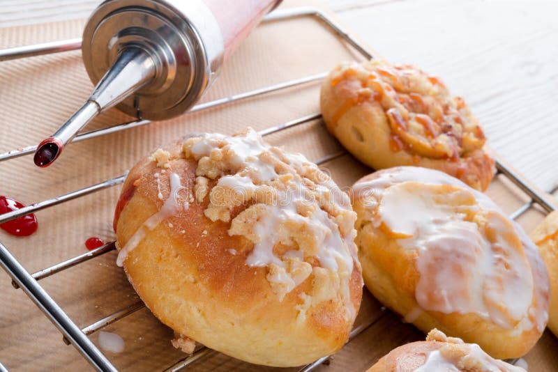 Rolls with jam stock photo. Image of dessert, meal, baked - 37421446