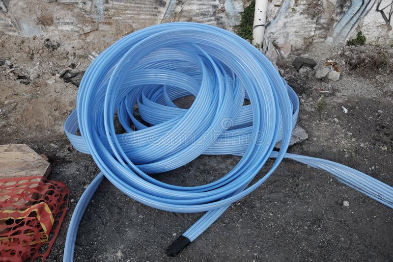 Rolls of Optical Fiber Cables Stock Image - Image of fiber, connection ...