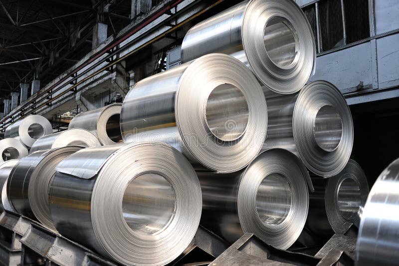 Rolls os steel stock image. Image of leaden, aluminum - 32868051