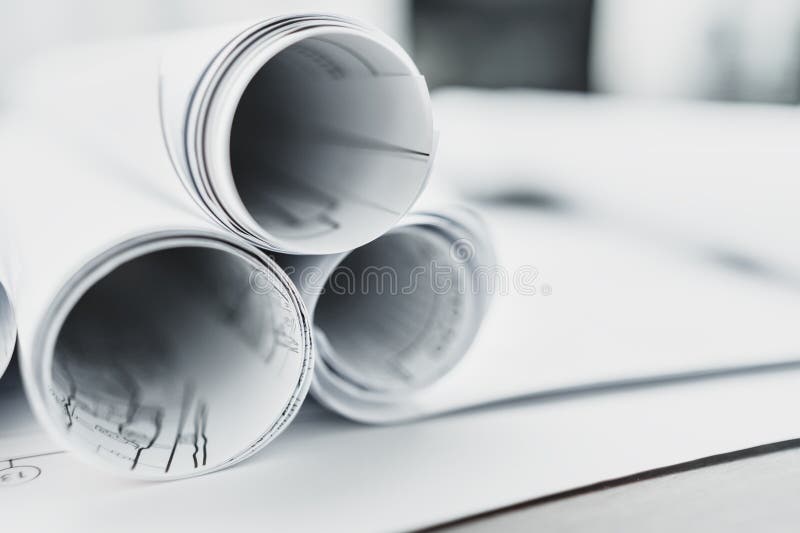 Rolls of Paper Layout Factory, Industry on Engineering Drawings ...