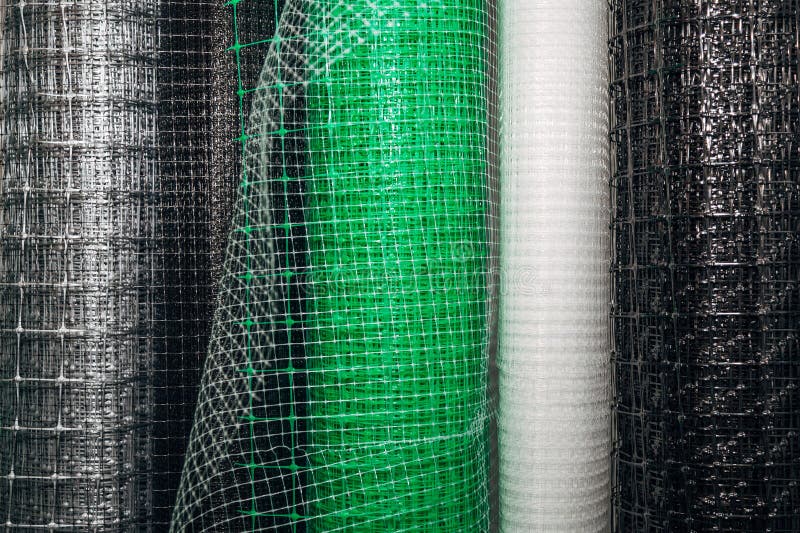 Rolls of Plastic and Steel Wire Mesh in Various Sizes and Patterns ...