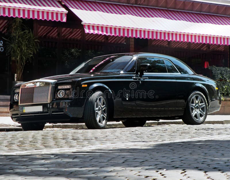 April 11, 2013, Kiev Ukraine. Rolls-Royce Phantom Coupe in the City ...
