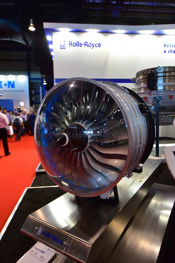 Model Rolls Royce Jet Engine Display Singapore Airshow Stock Photos ...