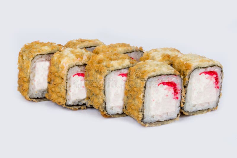 Rolls Shot on a White Background Side View Stock Photo - Image of ...