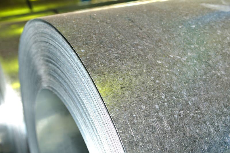 Rolls of steel sheet stock photo. Image of ironworks - 18118704