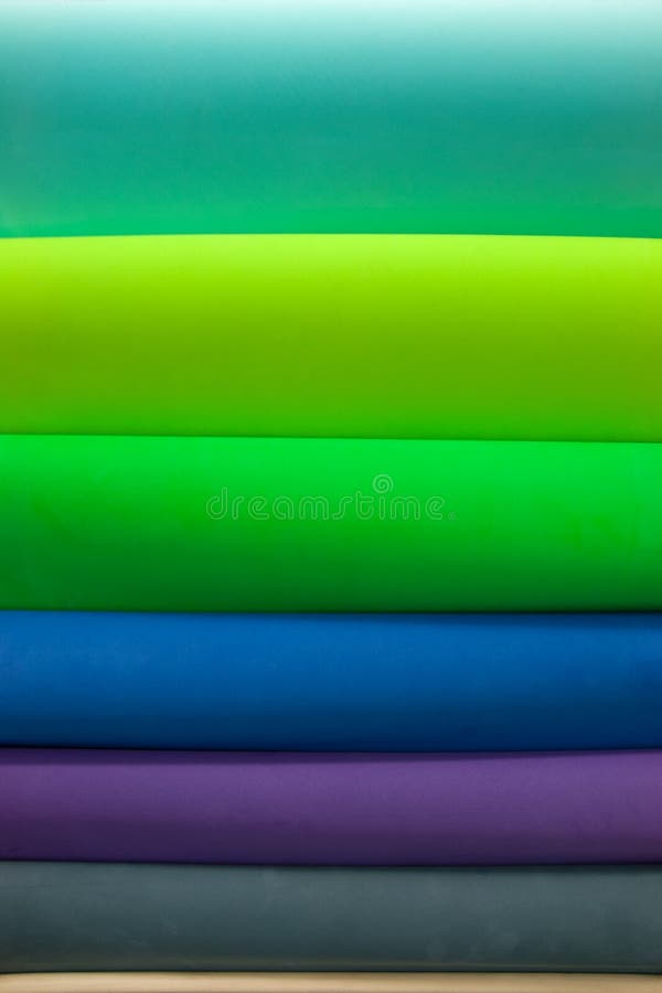 Rolls of textile stock photo. Image of rainbow, pattern - 81627542