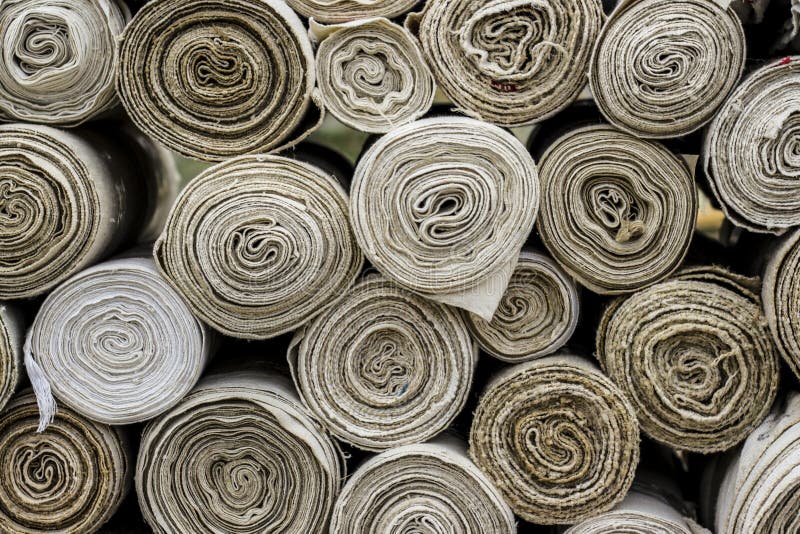 Rolls of textile material stock photo. Image of craft - 27126804