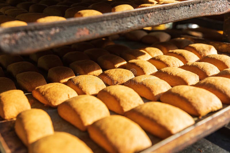 Rolls on a Tray at a Cairo Bakery Stock Image - Image of middle, east ...