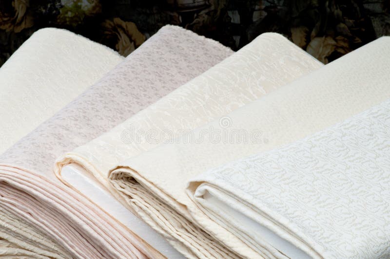Rolls of white fabric stock photo. Image of material - 16889104