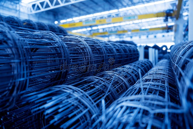 A Rolls of Wire Mesh in the Showroom of a Large Store. Stock Photo ...
