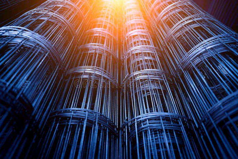 A Rolls of Wire Mesh in the Showroom of a Large Store. Stock Image ...