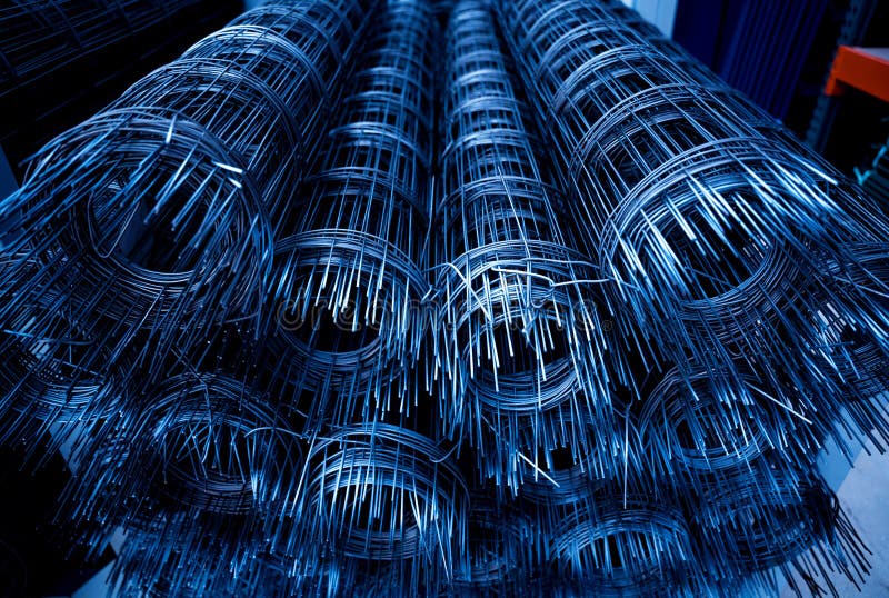 A Rolls of Wire Mesh in the Showroom of a Large Store. Stock Photo ...