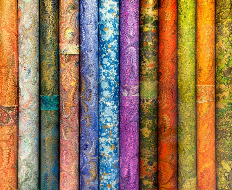 Rolls of wrapping paper stock photo. Image of pattern - 27157906