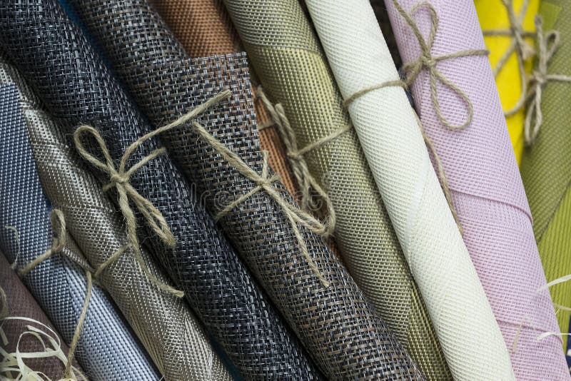 Rolls of Wrapping Paper Binding Stock Image - Image of birthday, color ...