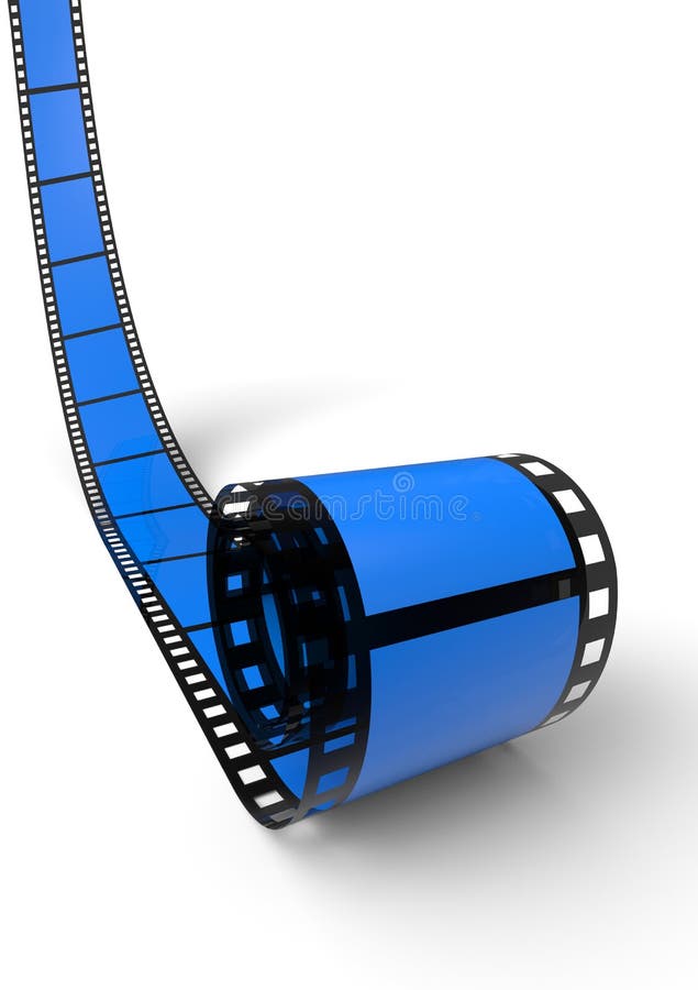 Rolo de filme foto de stock. Imagem de azul, receding - 37560502