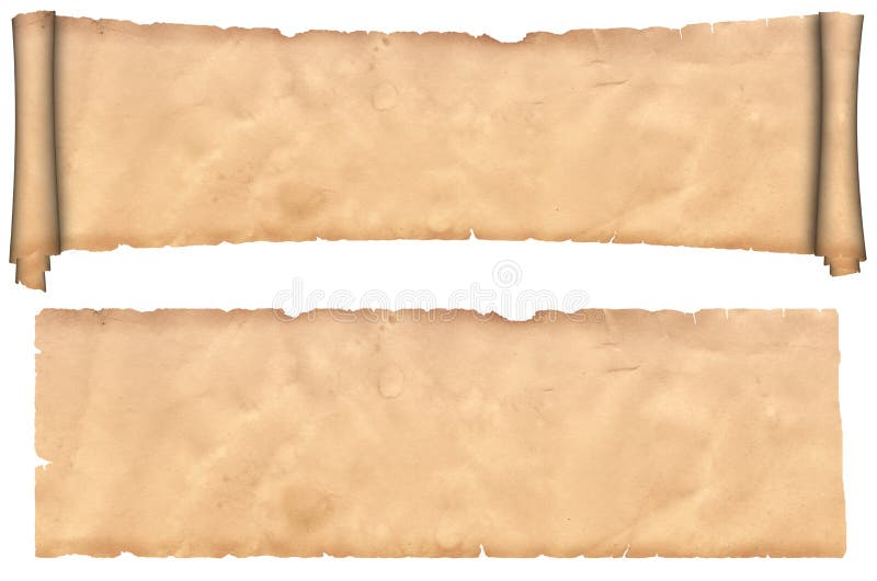 Rolo E Folha Do Papel Velho. Imagem de Stock - Imagem de rolagem ...