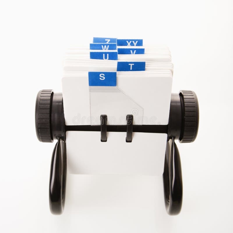 Modern Rolodex with Tabs stock illustration. Illustration of file - 3024411