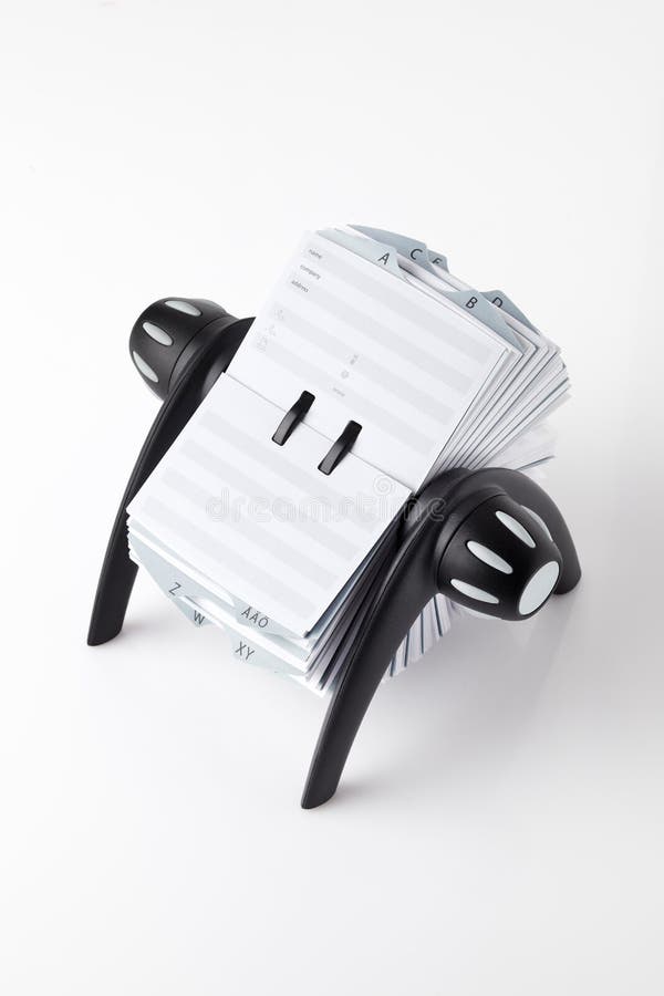 Rolodex, Isolated stock photo. Image of studio, desk - 14303296