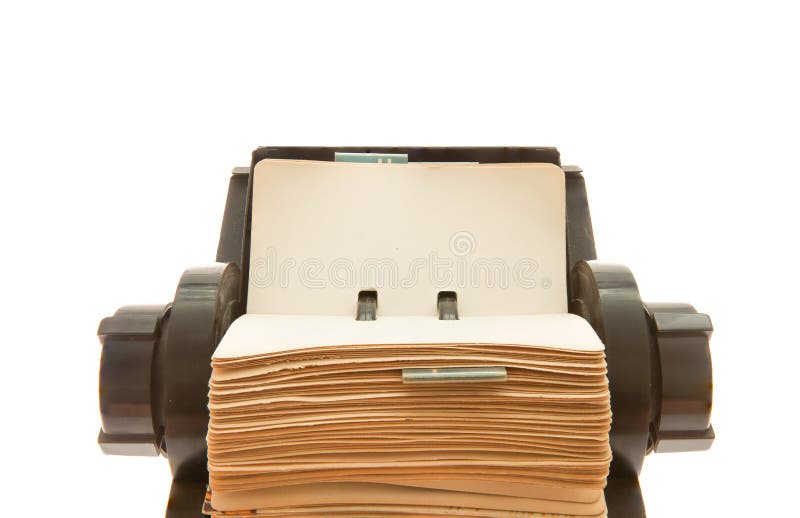 Modern Rolodex with Tabs stock illustration. Illustration of file - 3024411