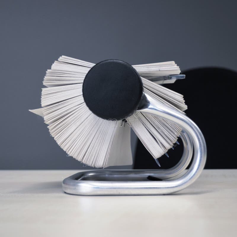Rolodex - Visit Card Holder Stock Image - Image of contacts, archive ...