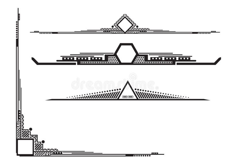 Rolos E Painéis De Canto Com Giros Ilustração Stock - Ilustração de ...