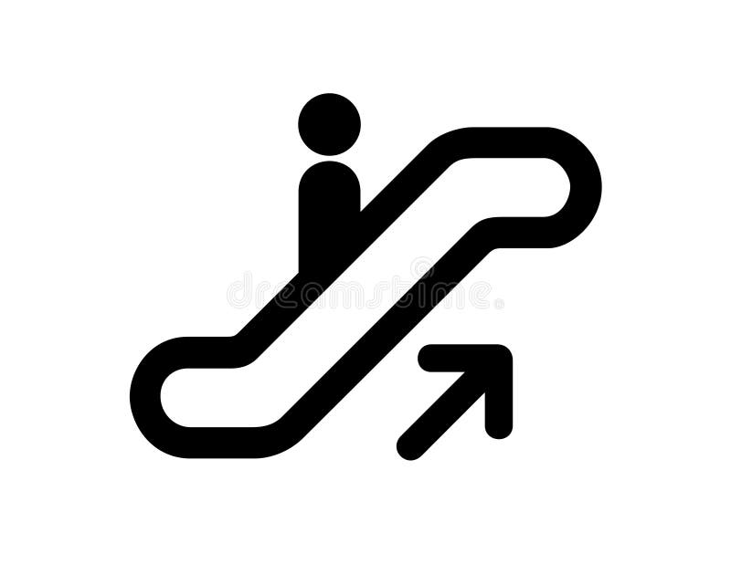 Bewegende Roltrap in Luchthaven Stock Foto - Image of forens, roltrap ...