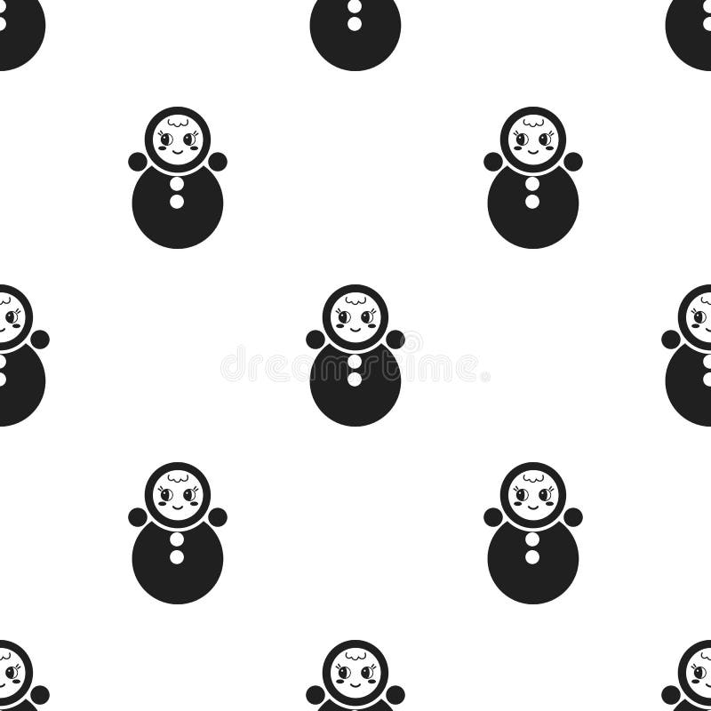 Roly Poly Cartoon,black Icon. Illustration for Web and Mobile Design ...