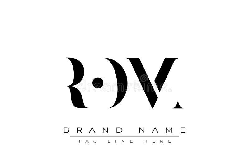 ROM Abstract Letter Logo Design Stock Vector - Illustration of symbol ...