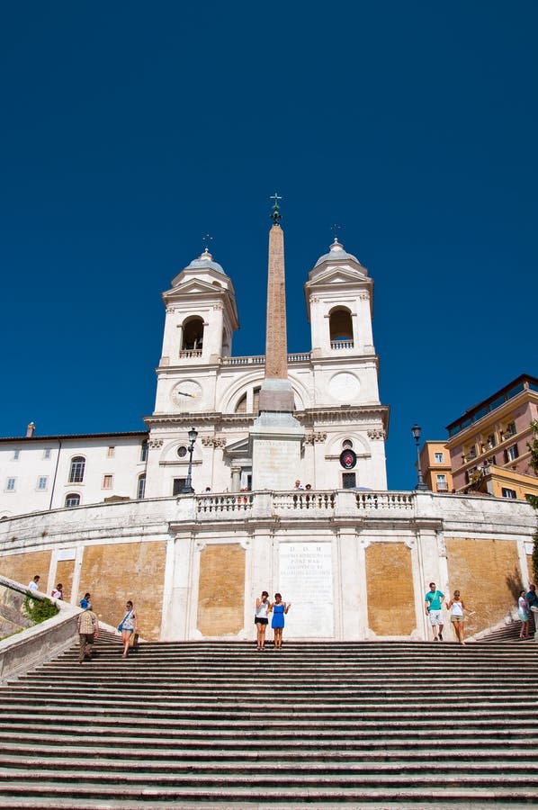 ROM 7. AUGUST: Trinità-dei Monti am 7. August 2013 in Rom, Italien ...