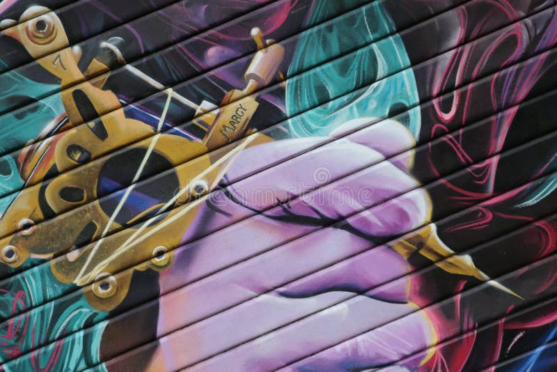 Rom-Graffiti redaktionelles foto. Bild von frei, sprühen - 76704881