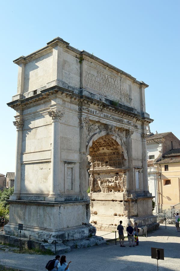 Der Titusbogen, Rom, Italien Redaktionelles Foto - Bild von kultur ...