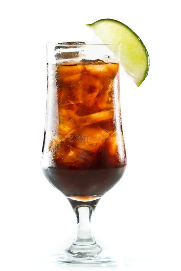 Cocktail - Rom, Cola, is Och Lime Fotografering för Bildbyråer - Bild ...