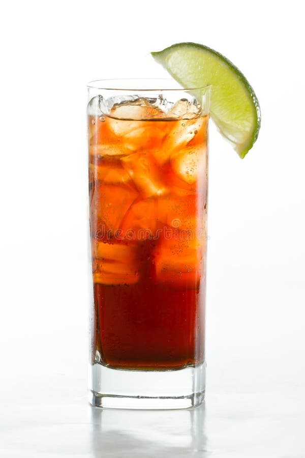 Exponeringsglas Av Rom- Och Colacoctailen P Fotografering för ...